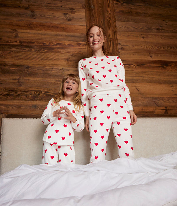 RED HEART COTTON PYJAMAS - Lucky Baby & Kids LTD